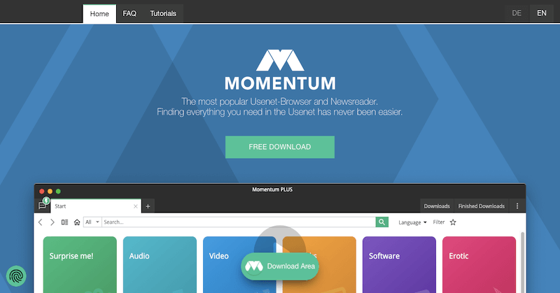 Momentum Newsreader Review 2025 - UsenetReviewz.com